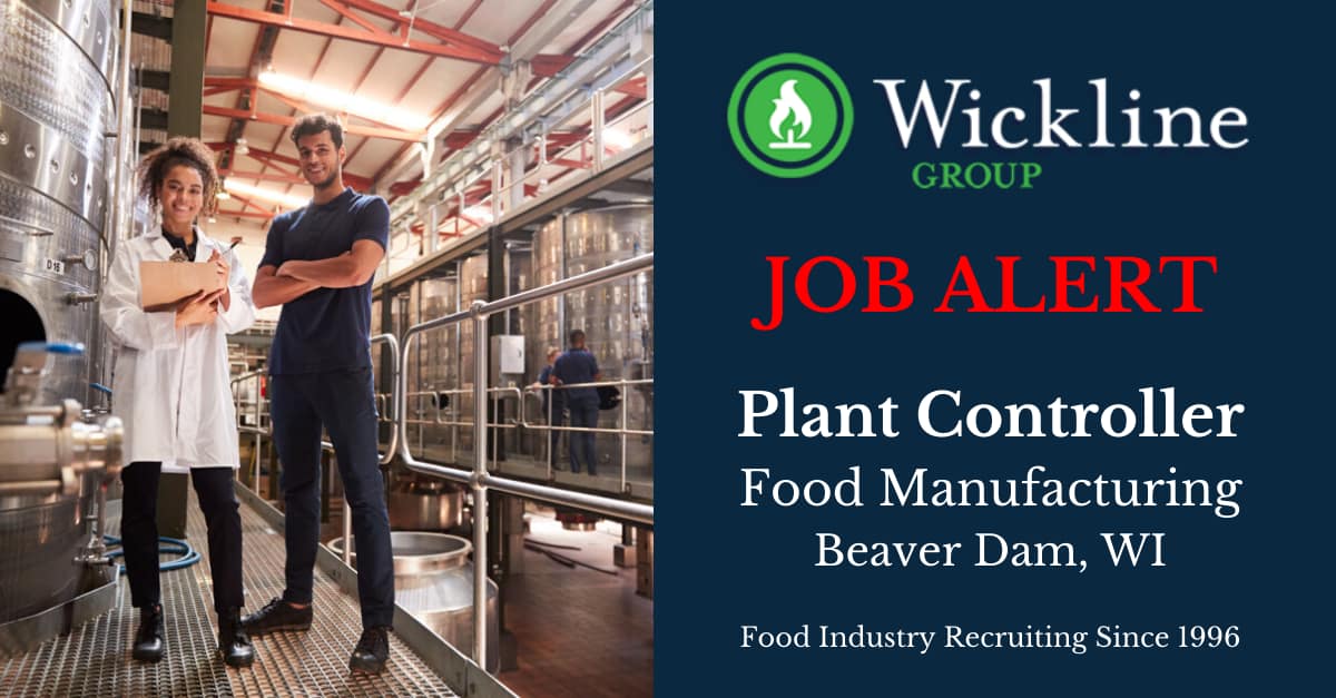 Plant Controller - Wisconsin - The Wickline Group